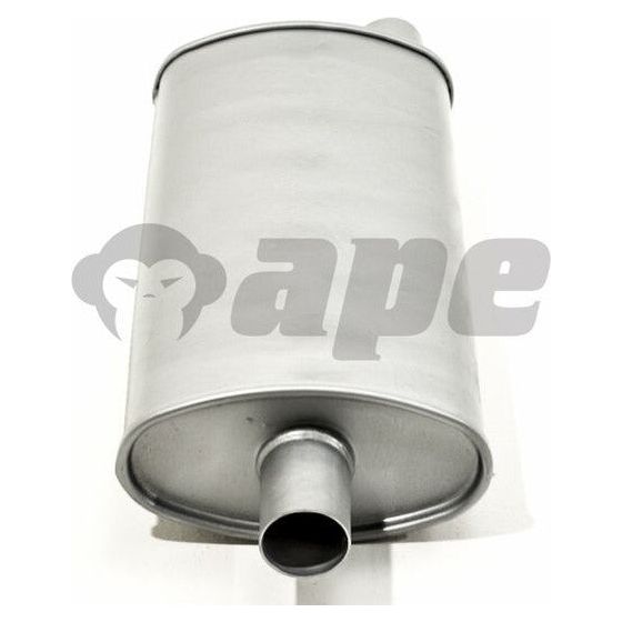 APE Oval Muffler 2" Inch ID Offset/Centre 8" x 4" x 16" - Triple Flow ...