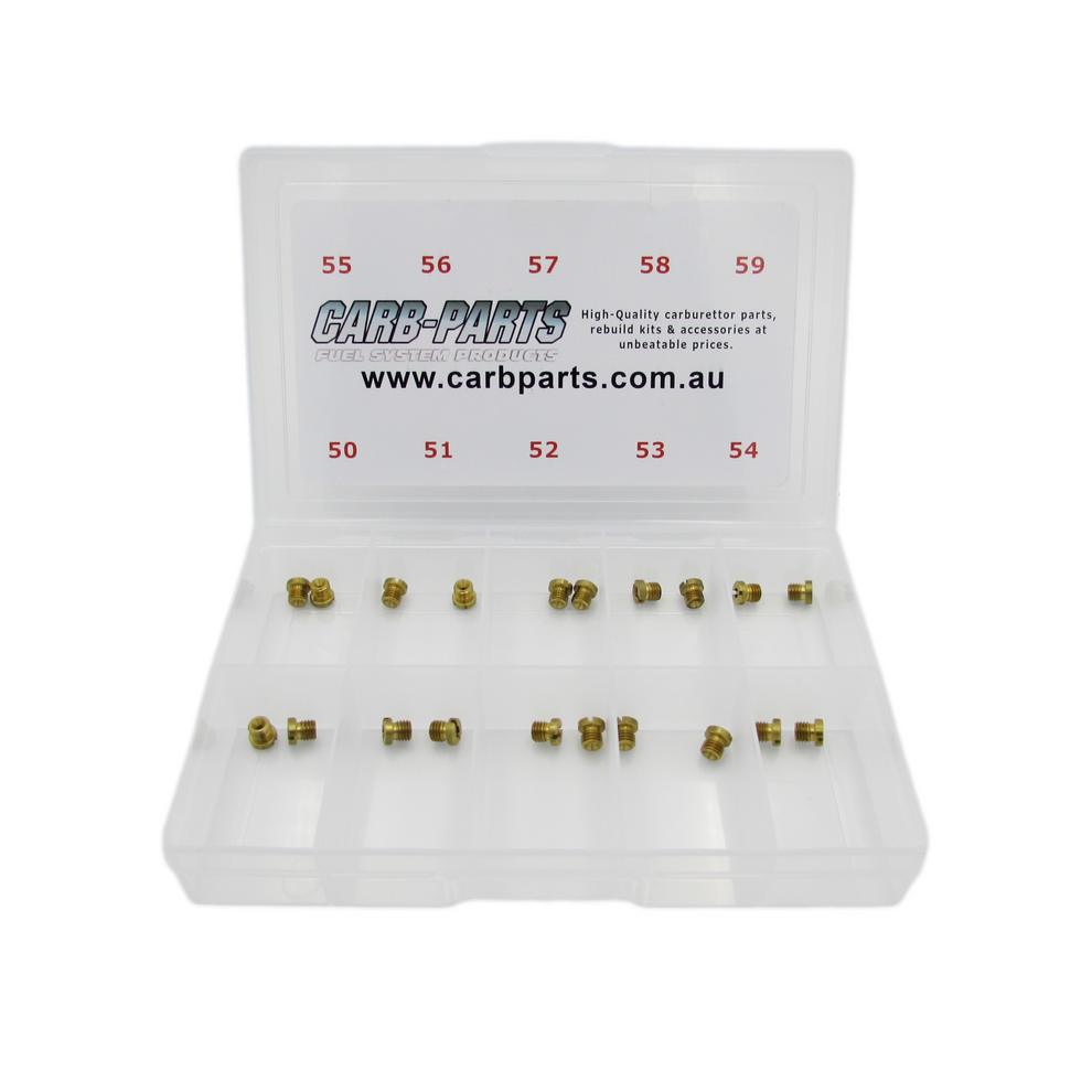 Rochester Main Jet Kit Sizes 50 to 59 – Cranky's Performance